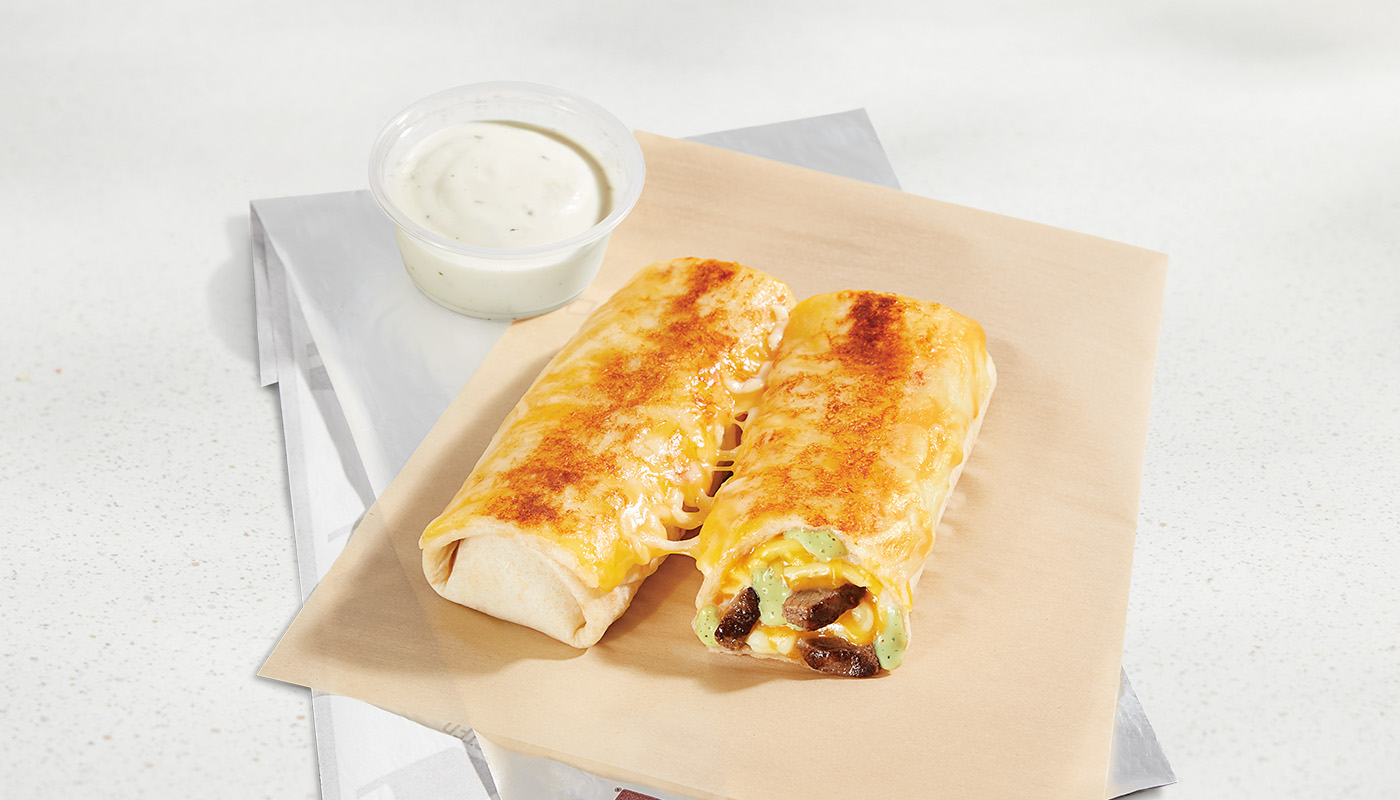 Steak Cheesy Dipping Burritos | Taco Bell®