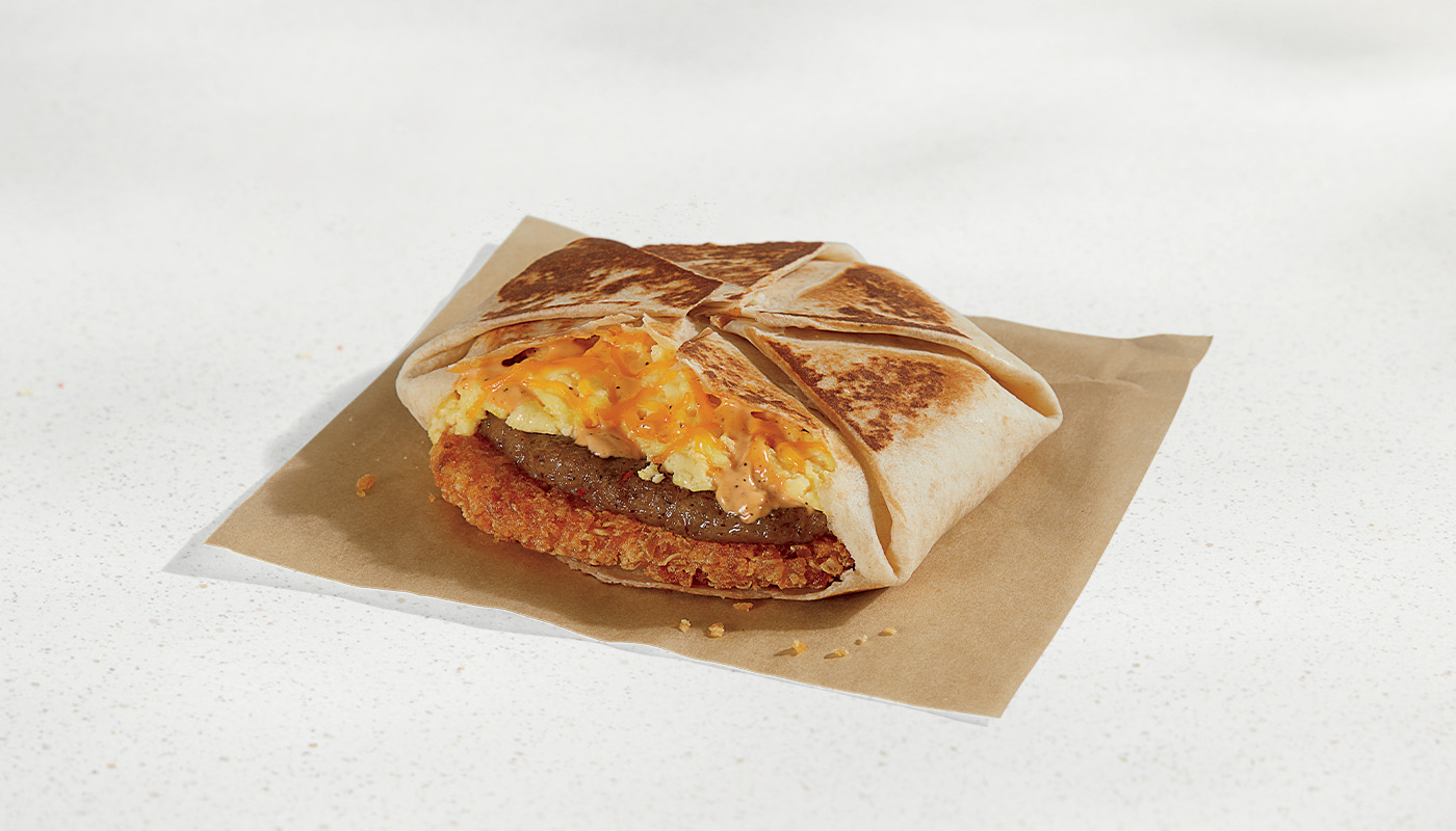 Breakfast Crunchwrap Sausage | Taco Bell®