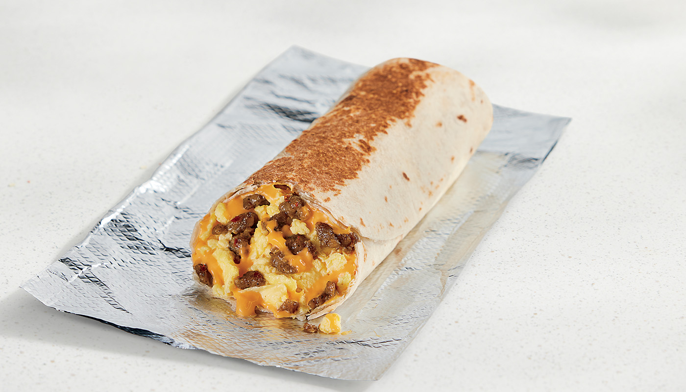 Cheesy Toasted Breakfast Burrito | Customize it! Taco Bell